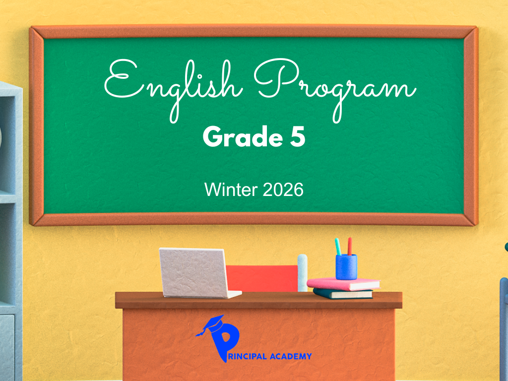 Grade 5 English Program | Principal Academy & Childcare Centre Inc